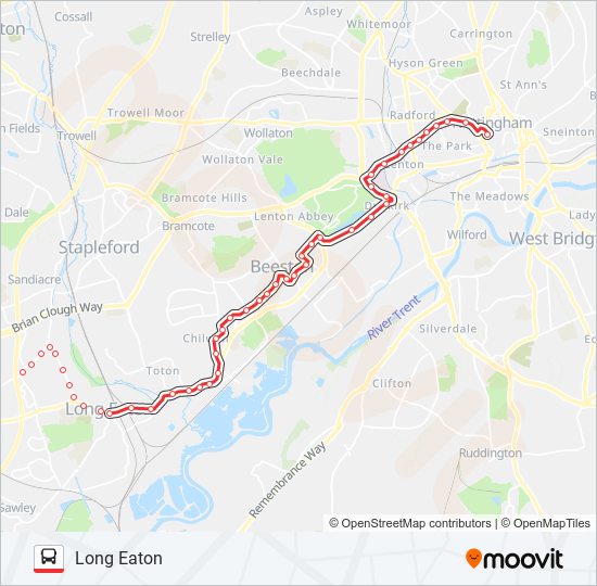 indigo Route: Schedules, Stops & Maps - Long Eaton (Updated)