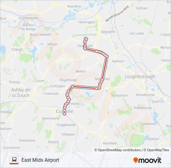 skylink nottingham Route: Schedules, Stops & Maps - East Mids Airport ...
