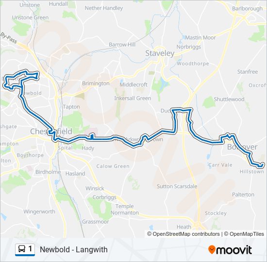 1 Route: Schedules, Stops & Maps - Hillstown (Updated)