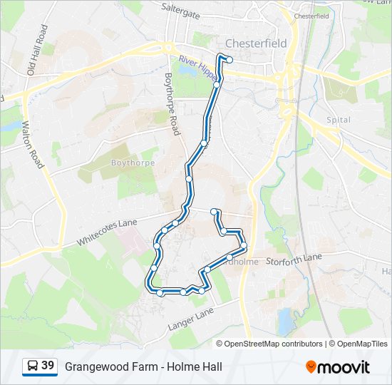 39 Route: Schedules, Stops & Maps - Chesterfield (Updated)