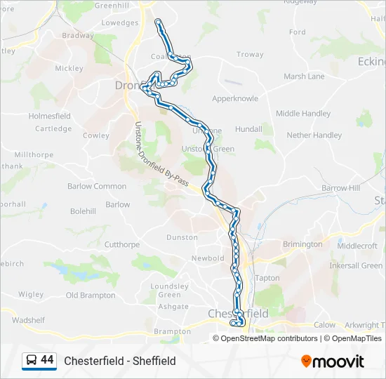 44 Route: Schedules, Stops & Maps - Jordanthorpe (Updated)