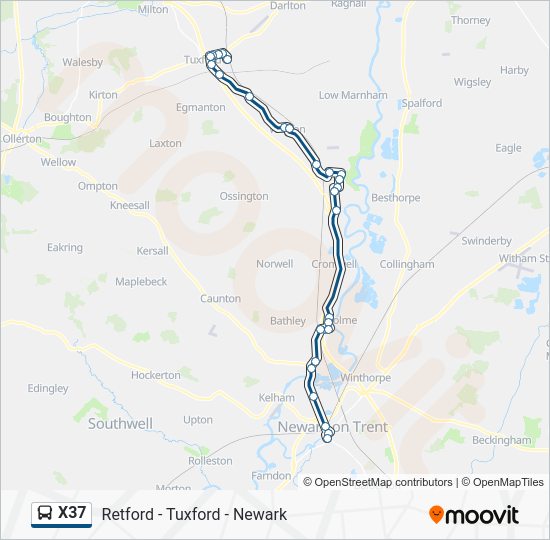 x37 Route: Schedules, Stops & Maps - Newark (Updated)