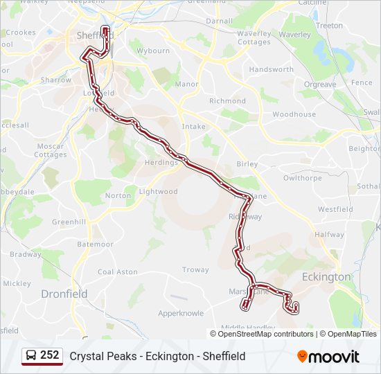 252 Route: Schedules, Stops & Maps - Birk Hill (Updated)