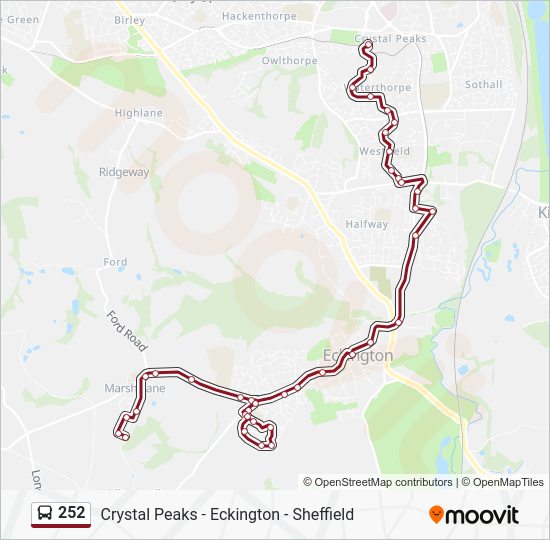 252 Route: Schedules, Stops & Maps - Marsh Lane (Updated)