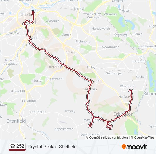 252 Route: Schedules, Stops & Maps - Halfway (Updated)
