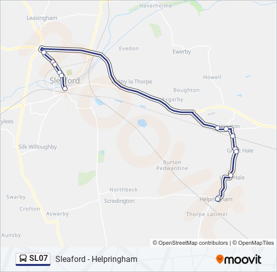 sl07 Route: Schedules, Stops & Maps - Helpringham (Updated)