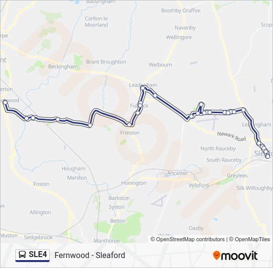 SLE4 Route: Schedules, Stops & Maps - Sleaford (Updated)