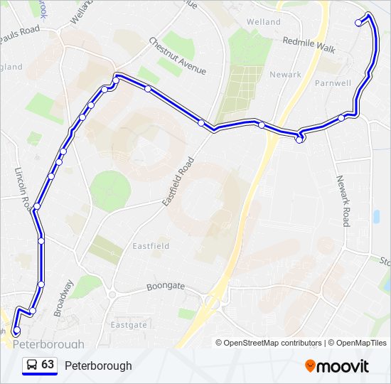 63 Route: Schedules, Stops & Maps - Peterborough (Updated)