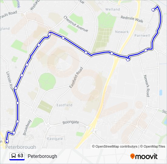 63 Route: Schedules, Stops & Maps - Peterborough (Updated)