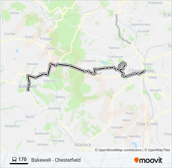 170 Route: Schedules, Stops & Maps - Bakewell (Updated)