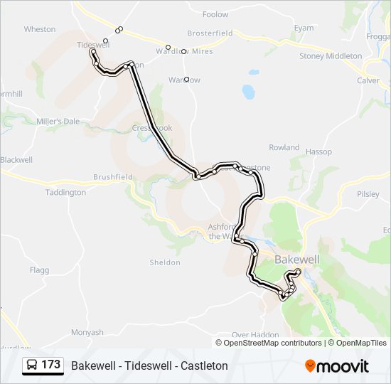 173 Route: Schedules, Stops & Maps - Bakewell (Updated)