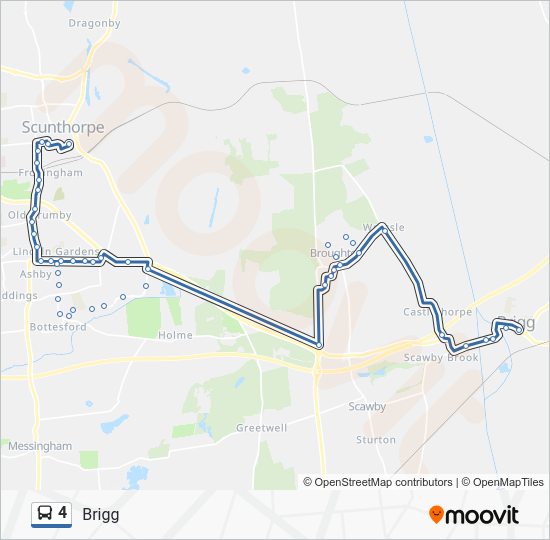 4 Route: Schedules, Stops & Maps - Brigg (Updated)