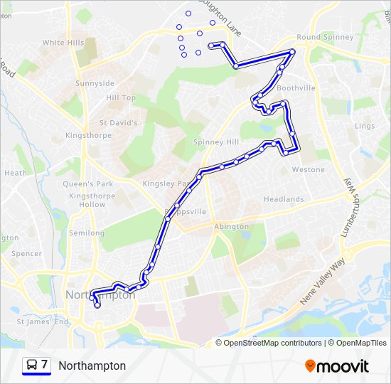 7 Route: Schedules, Stops & Maps - Northampton (Updated)