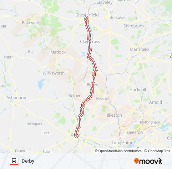 comet Route: Schedules, Stops & Maps - Derby (Updated)