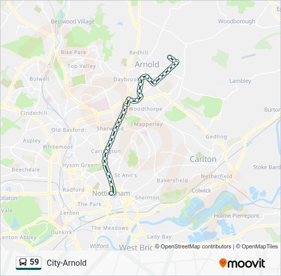 59 Route: Schedules, Stops & Maps - Killisick (Updated)