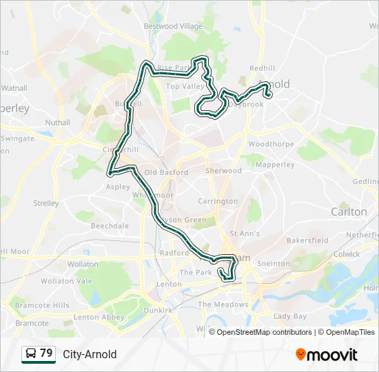 79 Route: Schedules, Stops & Maps - Arnold (Updated)