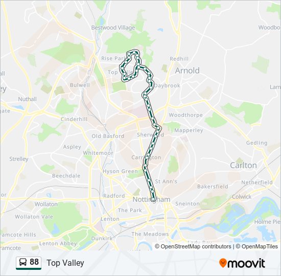 88 Route: Schedules, Stops & Maps - Top Valley (Updated)