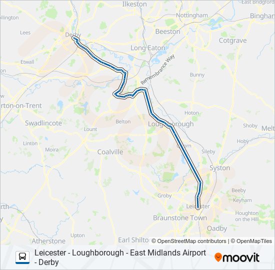 skylink derby Route: Schedules, Stops & Maps - Derby (Updated)