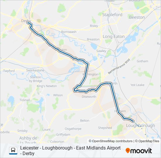 skylink derby Route: Schedules, Stops & Maps - Derby (Updated)