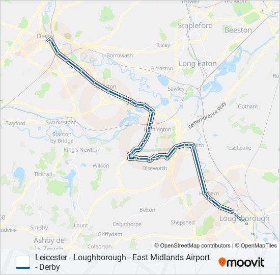 skylink derby Route: Schedules, Stops & Maps - Derby (Updated)