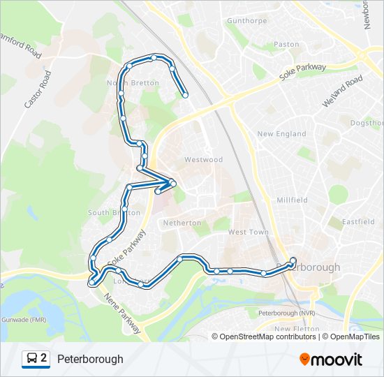 2 Route: Schedules, Stops & Maps - Peterborough (Updated)