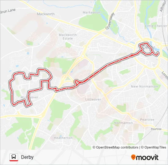 MICKLEOVER Route: Schedules, Stops & Maps - Derby (Updated)