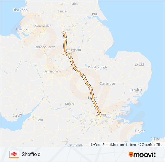 east midlands railway Route: Schedules, Stops & Maps - Sheffield (Updated)