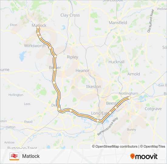 east midlands railway Route: Schedules, Stops & Maps - Matlock (Updated)