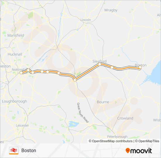 EAST MIDLANDS RAILWAY Route: Schedules, Stops & Maps - Boston (Updated)