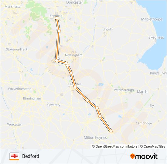 east midlands railway Route: Schedules, Stops & Maps - Bedford (Updated)