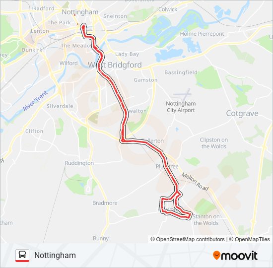 keyworth Route: Schedules, Stops & Maps - Nottingham (Updated)