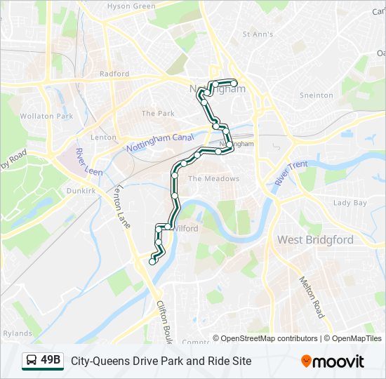 49b Route: Schedules, Stops & Maps - Queens Drive (Updated)