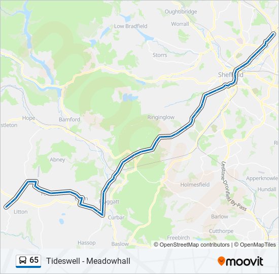 65 Route: Schedules, Stops & Maps - Meadowhall (Updated)
