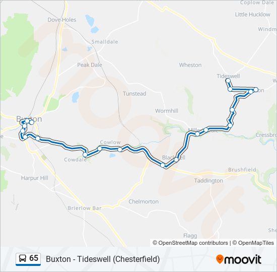 65 Route: Schedules, Stops & Maps - Buxton (Updated)