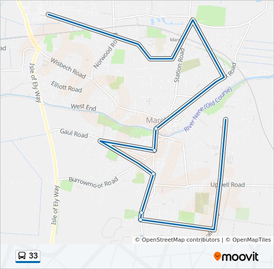 33 Route: Schedules, Stops & Maps - (Updated)