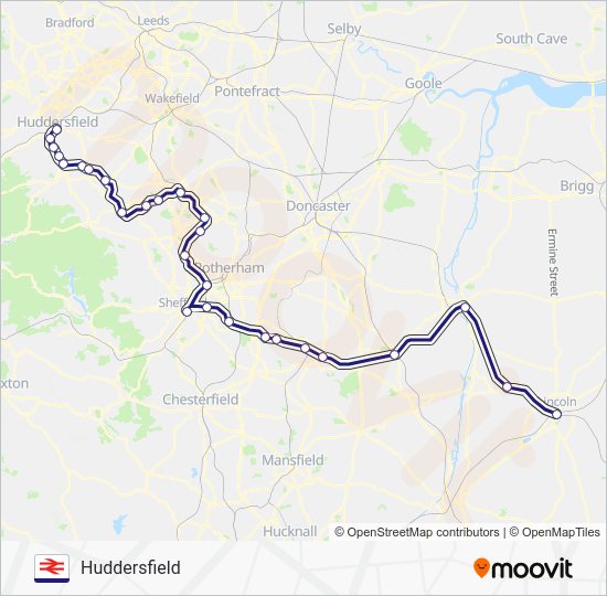 NORTHERN Route: Schedules, Stops & Maps - Huddersfield (Updated)