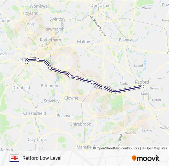 NORTHERN Route: Schedules, Stops & Maps - Retford Low Level (Updated)