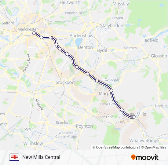 NORTHERN Route: Schedules, Stops & Maps - New Mills Central (Updated)
