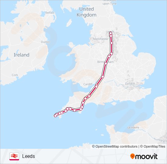 crosscountry Route: Schedules, Stops & Maps - Leeds (Updated)