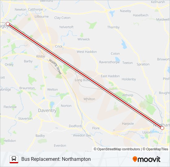 avanti west coast Route: Schedules, Stops & Maps - Bus Replacement ...