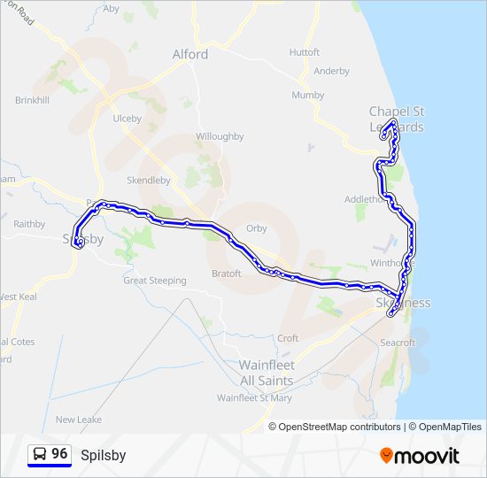 96 Route: Schedules, Stops & Maps - Spilsby (Updated)