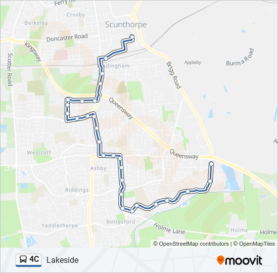 4c Route: Schedules, Stops & Maps - Lakeside (Updated)