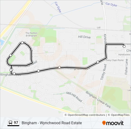 97 Route: Schedules, Stops & Maps - (Updated)