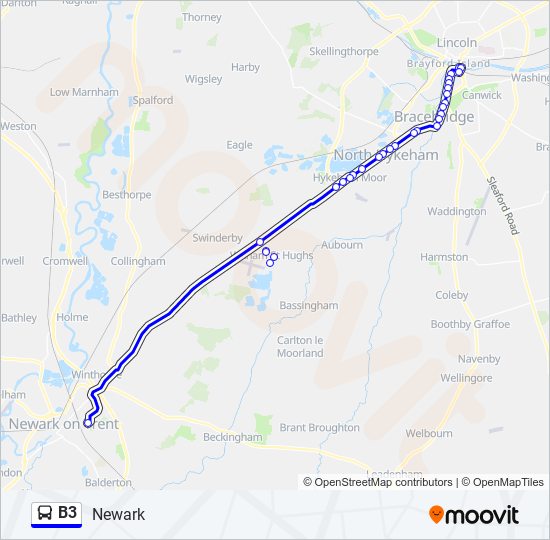 b3 Route: Schedules, Stops & Maps - Newark (Updated)