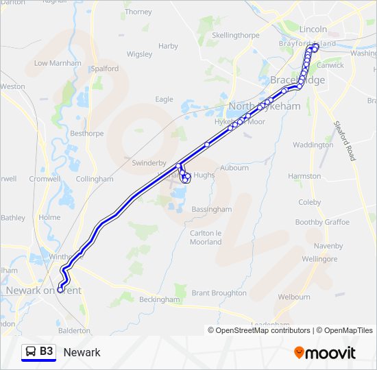 b3 Route: Schedules, Stops & Maps - Newark (Updated)