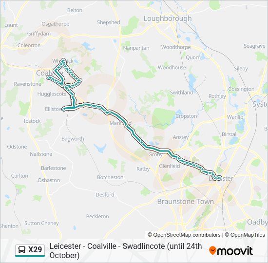 x29 Route: Schedules, Stops & Maps - Coalville (Updated)