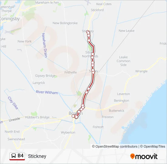 B4 Route: Schedules, Stops & Maps - Stickney (Updated)