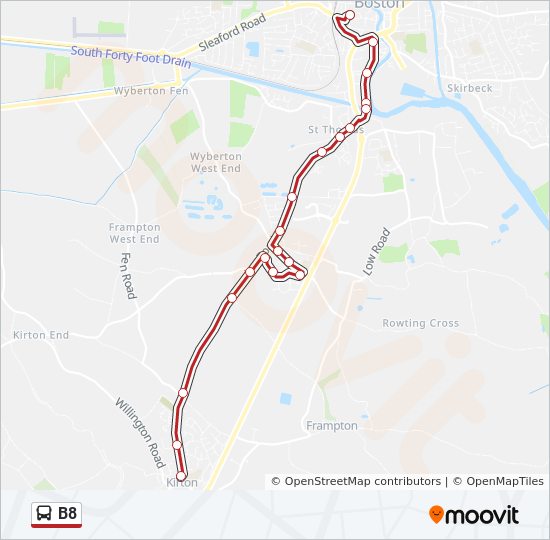 b8 Route: Schedules, Stops & Maps - (Updated)