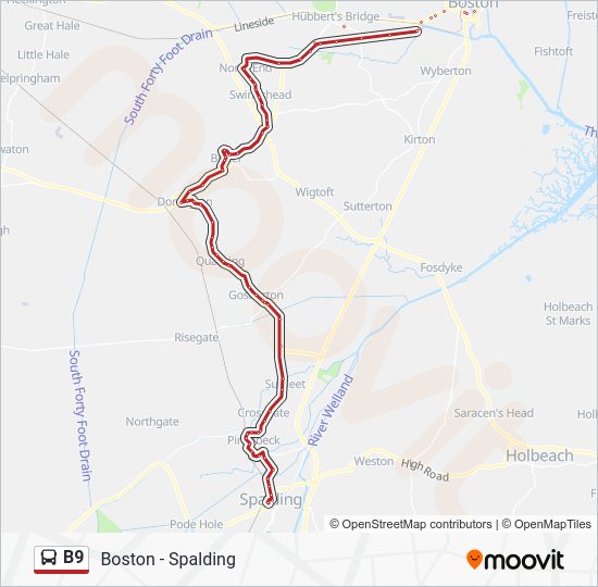 b9 Route: Schedules, Stops & Maps - Boston (Updated)