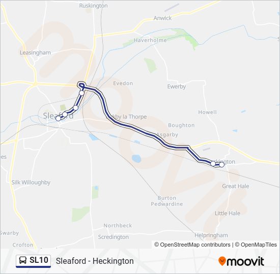 sl10 Route: Schedules, Stops & Maps - Heckington (Updated)